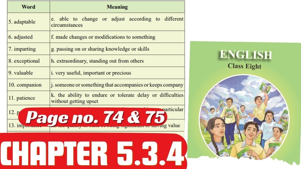 Class 8 English Chapter 5.3.4 | Page no. 74 & 75 | Column | অষ্টম শ্রেণী ইংরেজি | English Pondit ...