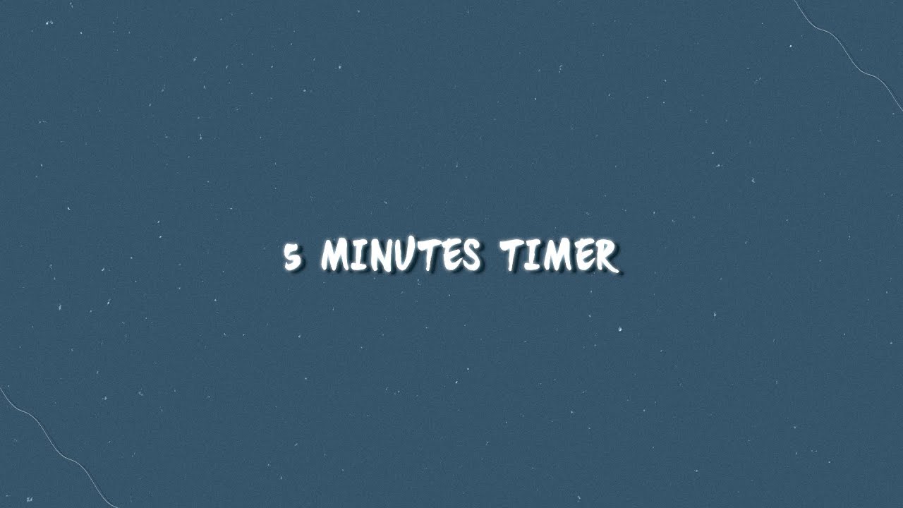 Royalty Free 5 Minutes Timer Background Video #4k - YouTube