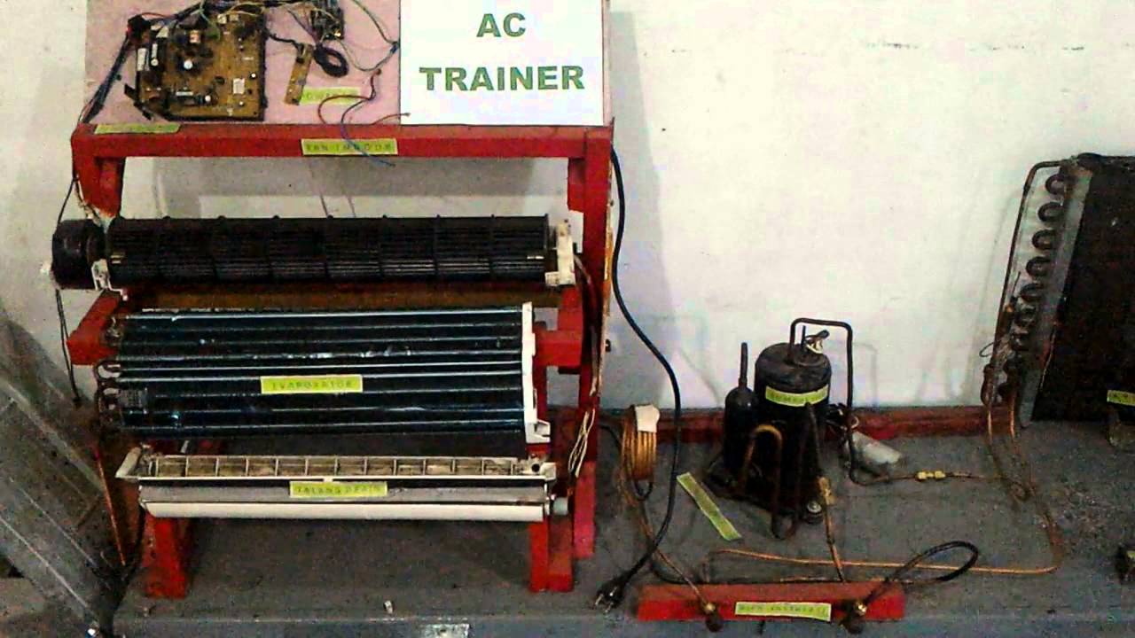 Ac trainer split untuk latihan teknisi ac calls - YouTube