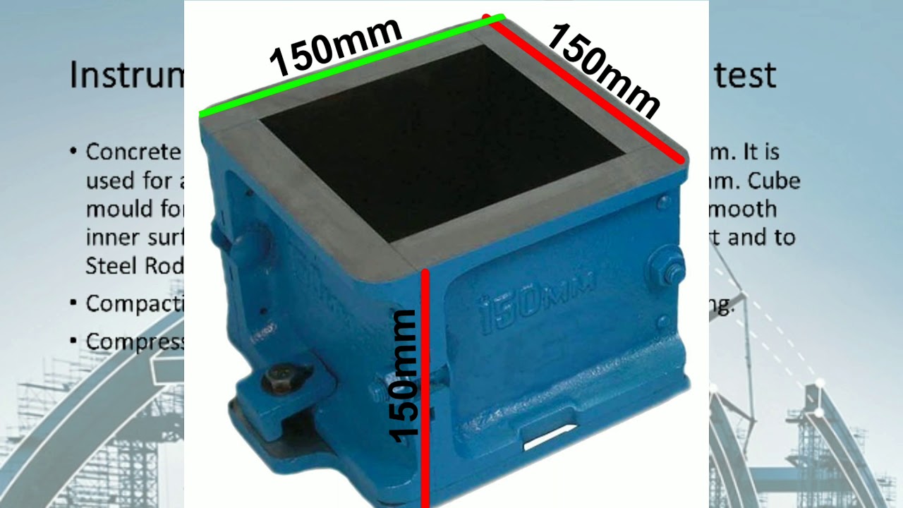 Precast wall concrete and cube test - YouTube