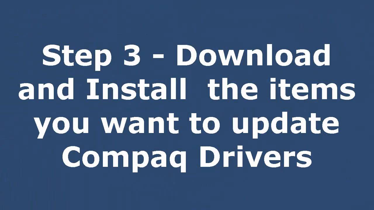 Update & Download compaq Drivers in 3 Minutes - YouTube