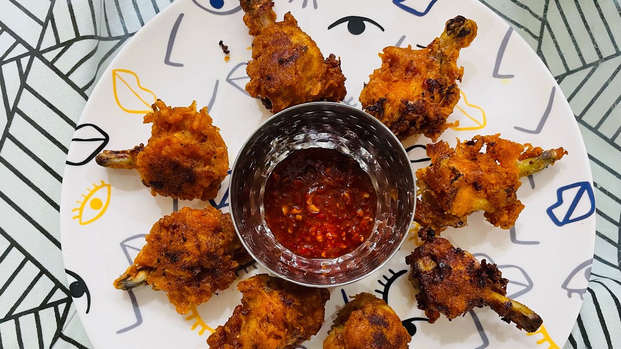 How to cook Crispy Chicken Lollipops at home | Easy Recipe | Non ...