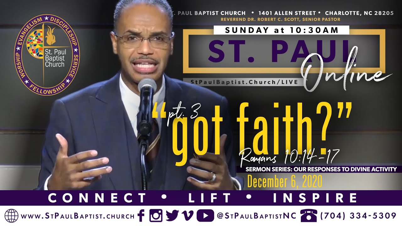 "Got Faith?" - Reverend Dr. Robert C. Scott - 12/06/20 - YouTube