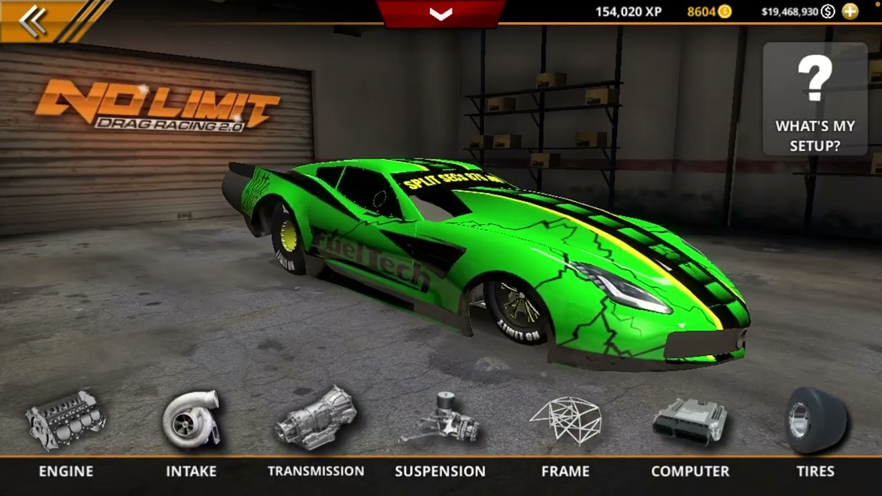 No limit drag racing 2 4.52 pro mod 2017 corvette tune - YouTube