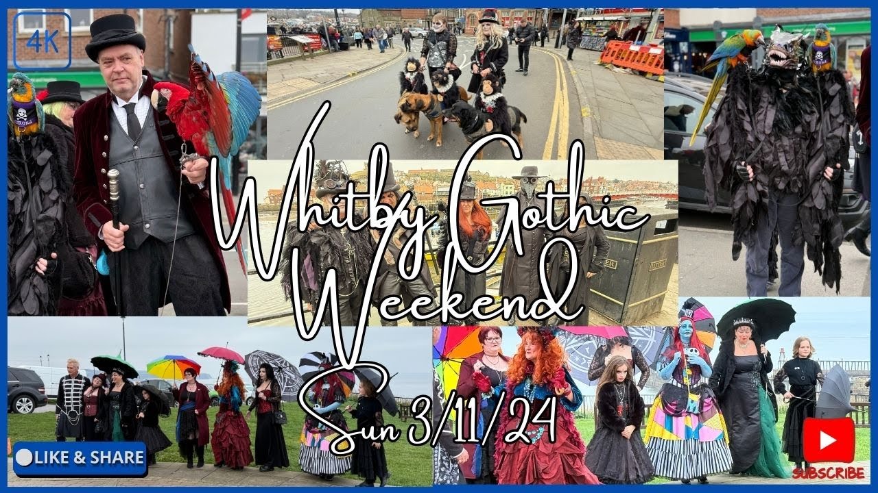 GOTHIC WEEKEND IN WHITBY (SUN 03/11/24) (4K) #whitby #gothic - YouTube