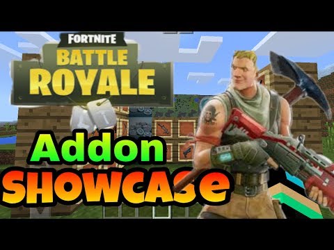 Minecraft PE | Fortnite Battle Royale | Addon Showcase - YouTube
