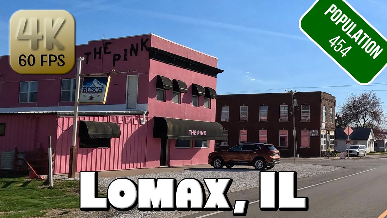 Driving Around Small Village Lomax, IL in 4k Video - YouTube