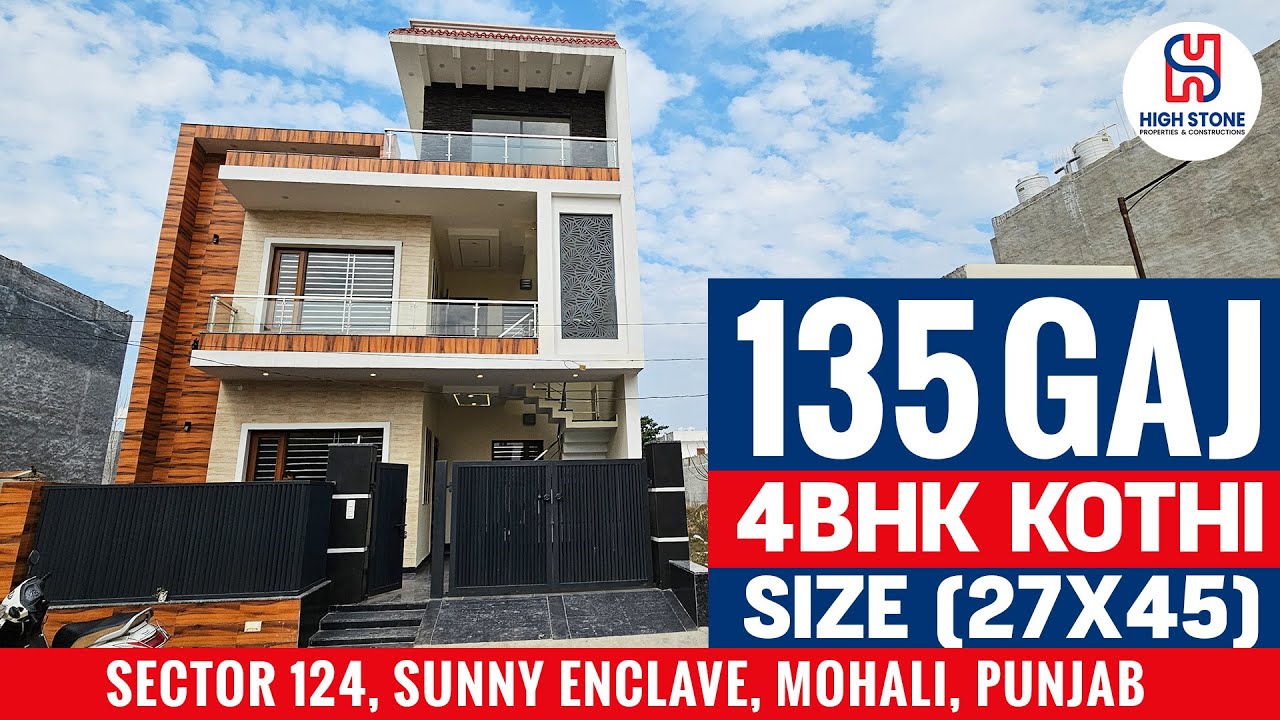 135 Gaj 4BHK luxury Kothi for Sale in Sector 124, Sunny Enclave Mohali ...
