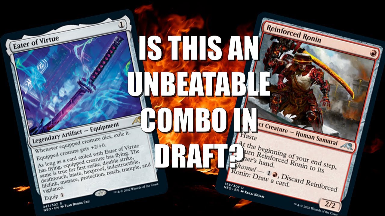 Clips - MTG Arena NEO Draft Reinforced Ronin + Eater of Virtue ...