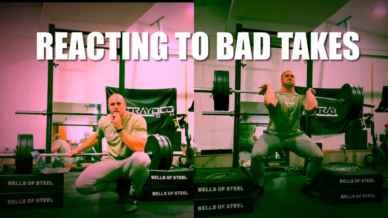 Block Power Cleans. Squats. Reacting To Bad Takes. - YouTube