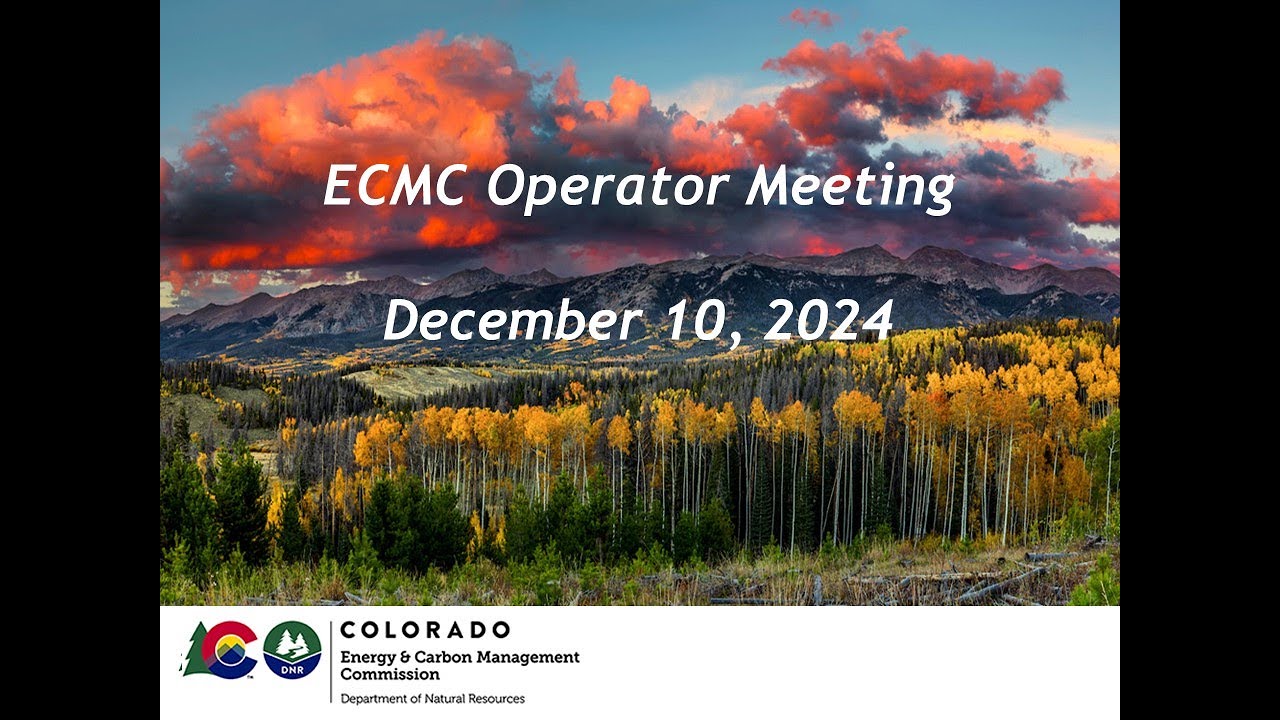 ECMC Operator Meeting December 10, 2024 - YouTube