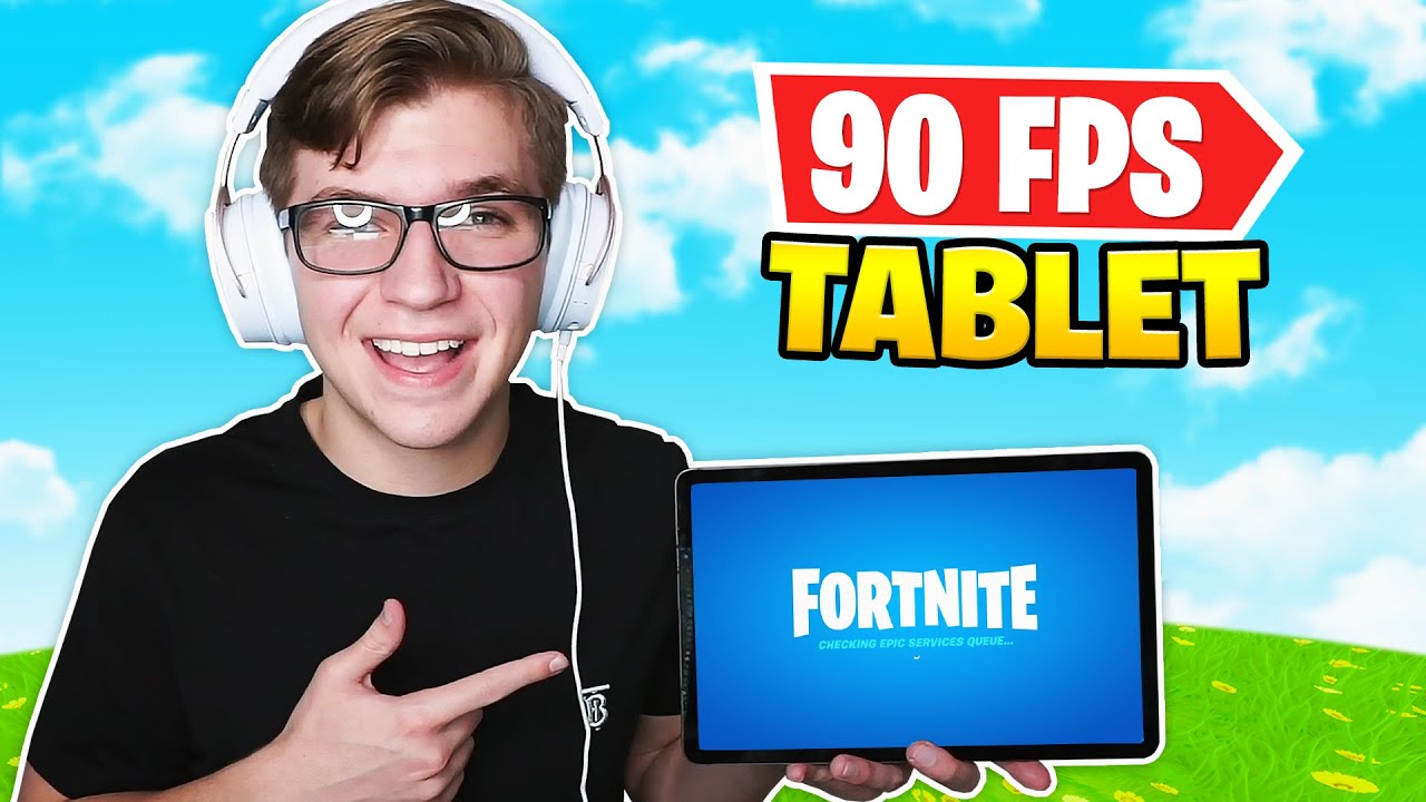WORLD'S FIRST 90FPS Fortnite Mobile Tablet... - YouTube