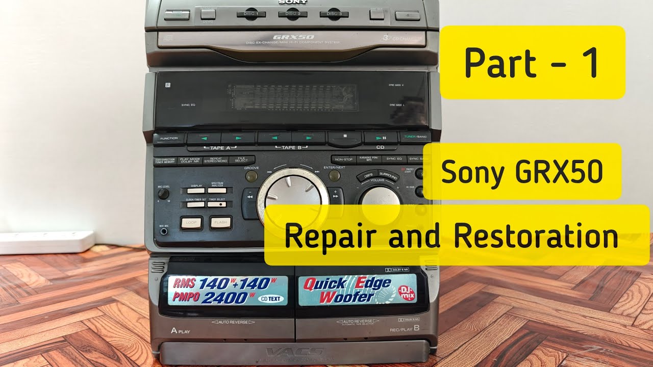 Sony GRX- 50 Repair and Restoration Part -1 - YouTube