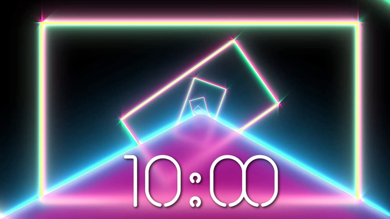 10 MINUTE TIMER- Retro style "Magic doors" Vj loop with sound - YouTube