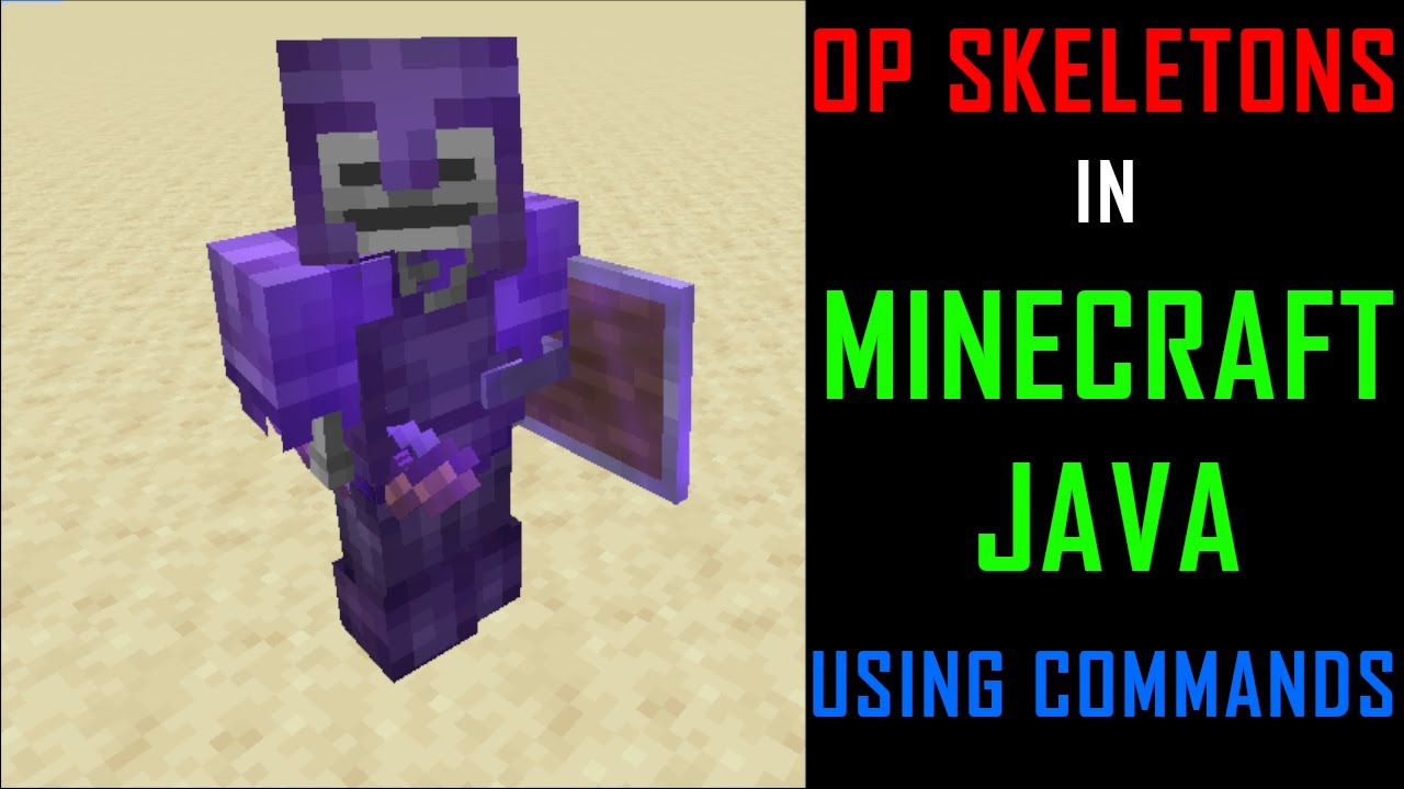 OP Skeletons in Minecraft with command - YouTube
