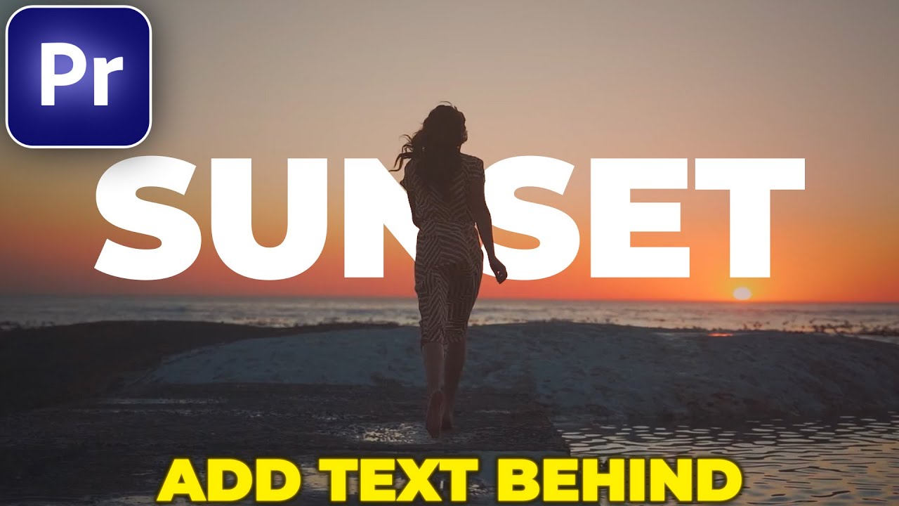 How to ADD TEXT BEHIND MOVING OBJECTS in Premiere Pro - YouTube