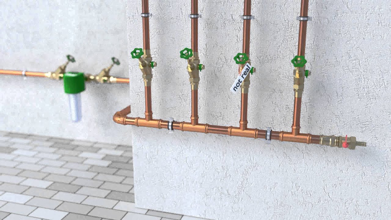 Hausanschluss Trinkwasser - YouTube