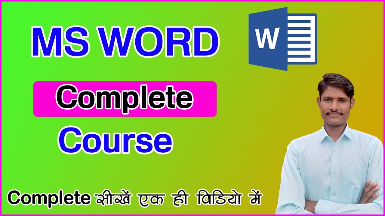 Microsoft Word Tutorial In Hindi Complete MS Word Tutorial For microsoft-word-tutorial-in-hindi-complete-ms-word-tutorial-for