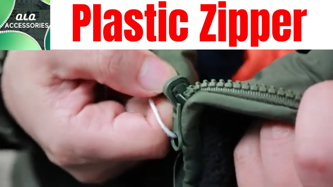 Plastic zipper that match the color of your clothes #garmentaccessories ...