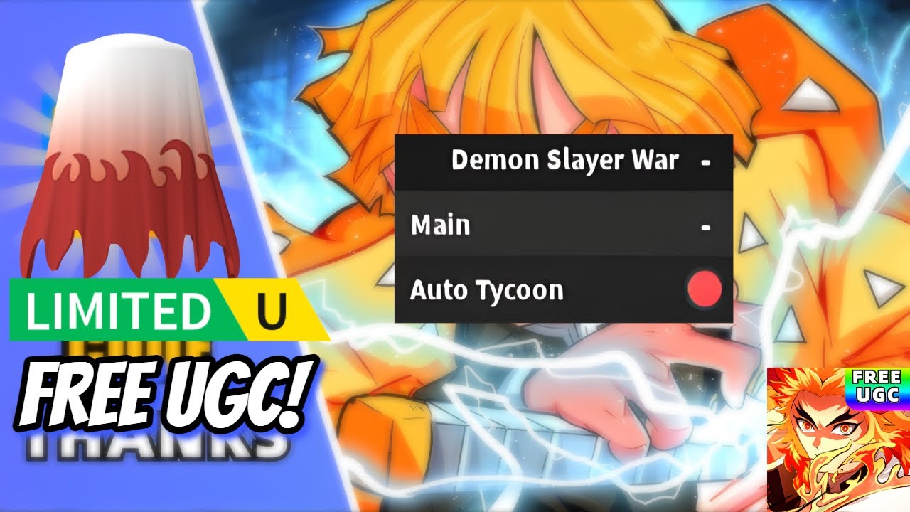 [FREE UGC] Roblox Demon Slayer War Tycoon Script - YouTube