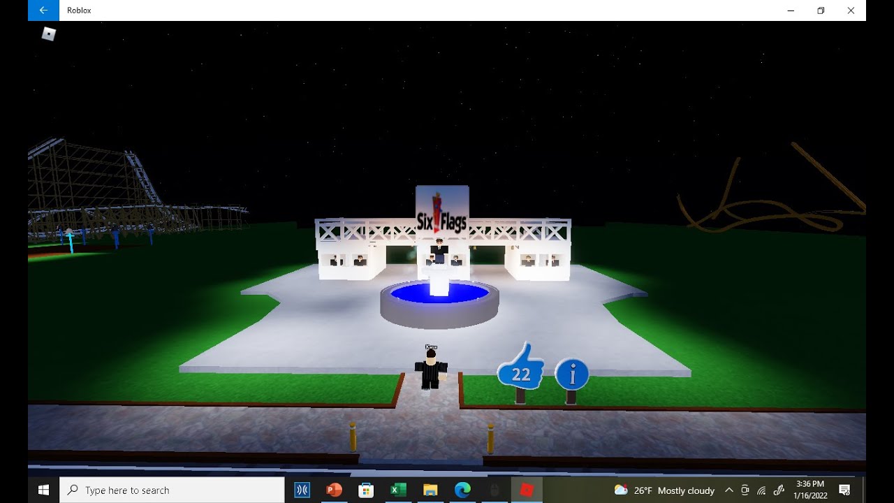 Update 1. Six Flags Over Roblox! - YouTube