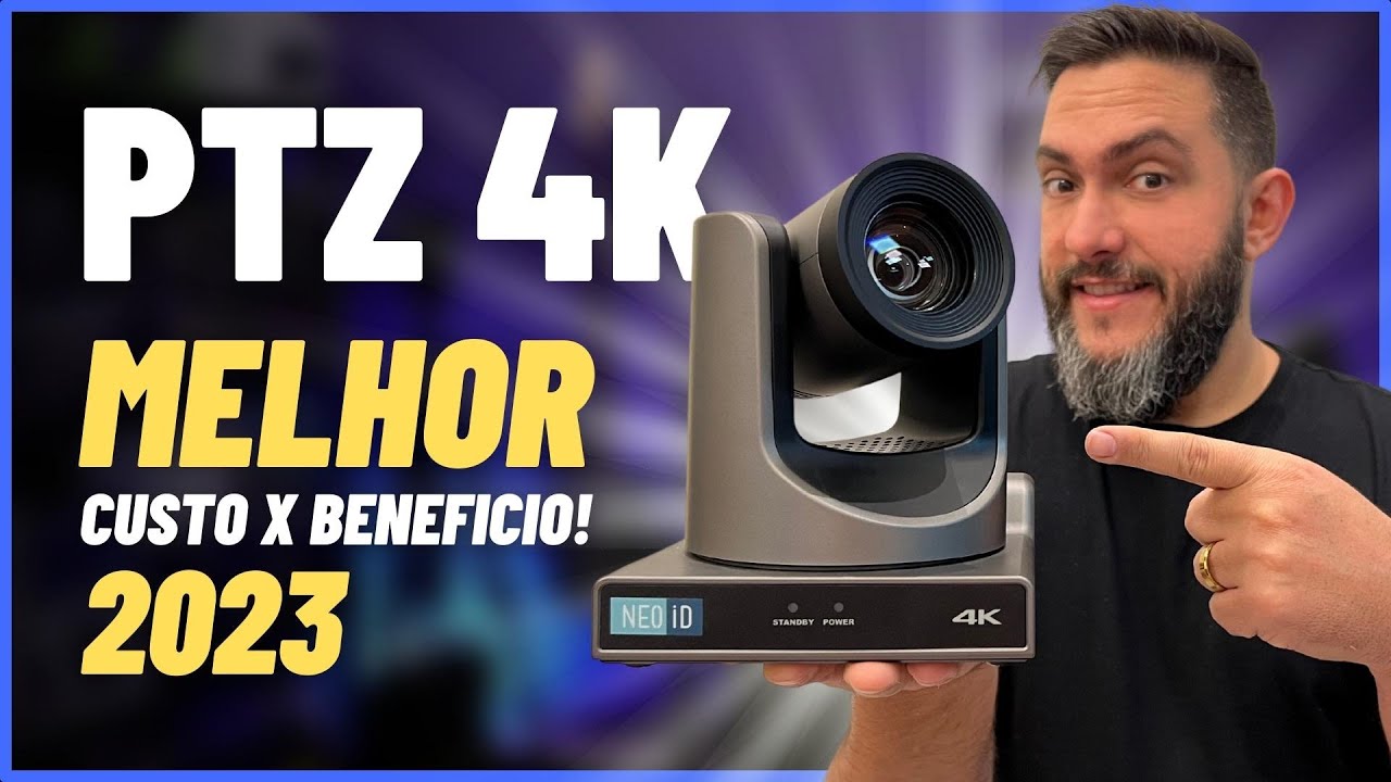 MELHOR CAMERA 4K PARA LIVES? PTZ NDI 4K NEOiD | HDMI SDI NDI Zoom 20X ...