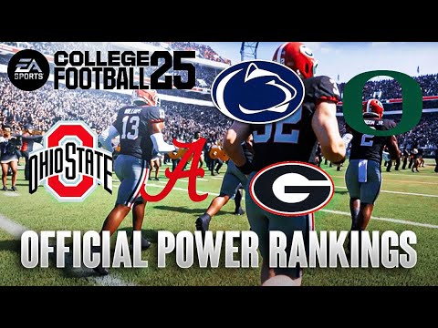 Top 25 Power Rankings * College Football 25 - YouTube