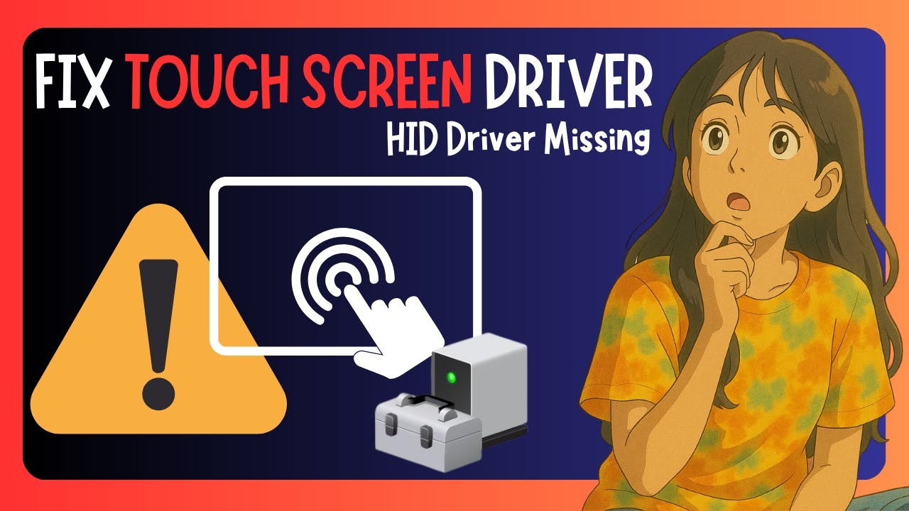 How To FIX "HID Compliant Touch Screen Driver Is Missing & No Longer ...