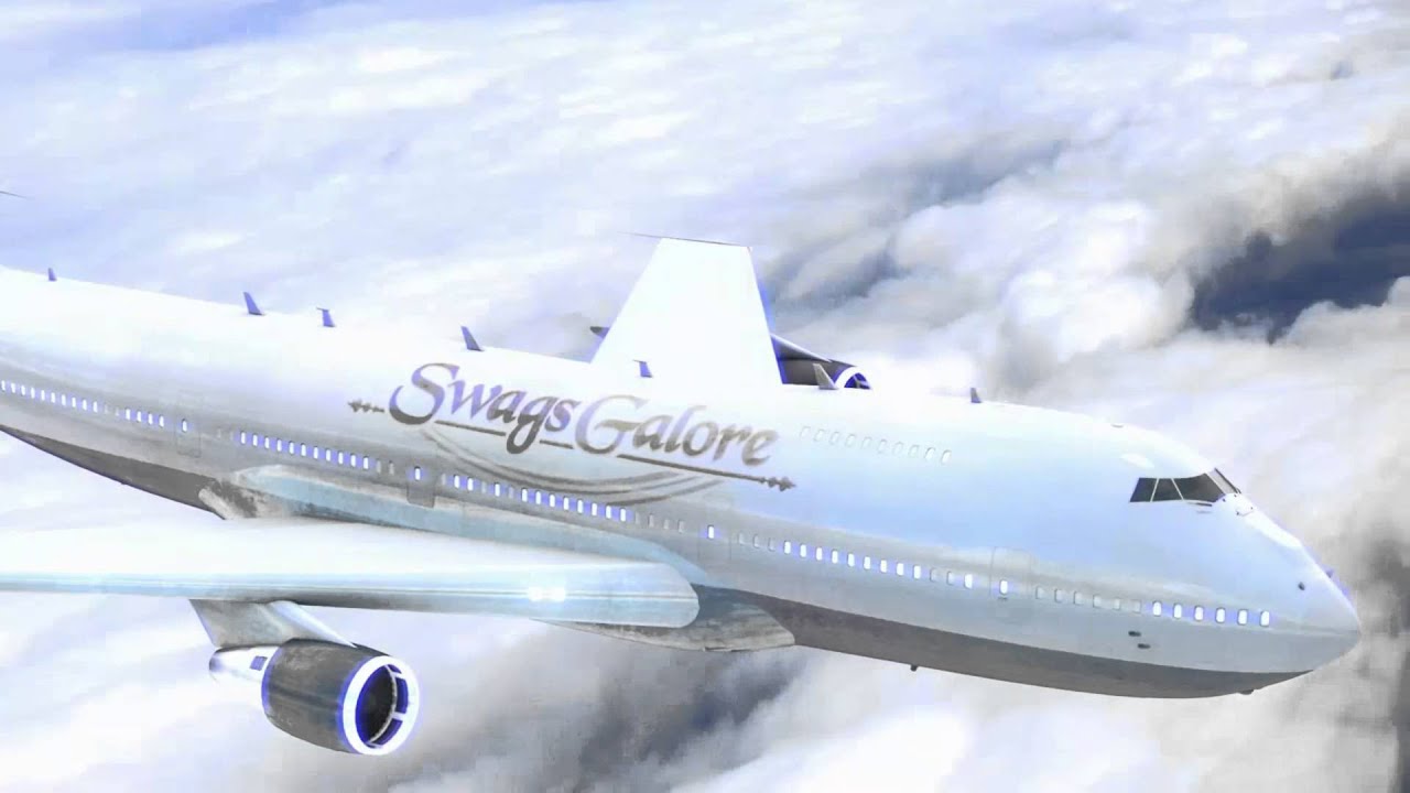 Swags Galore Airplane Commerical - YouTube