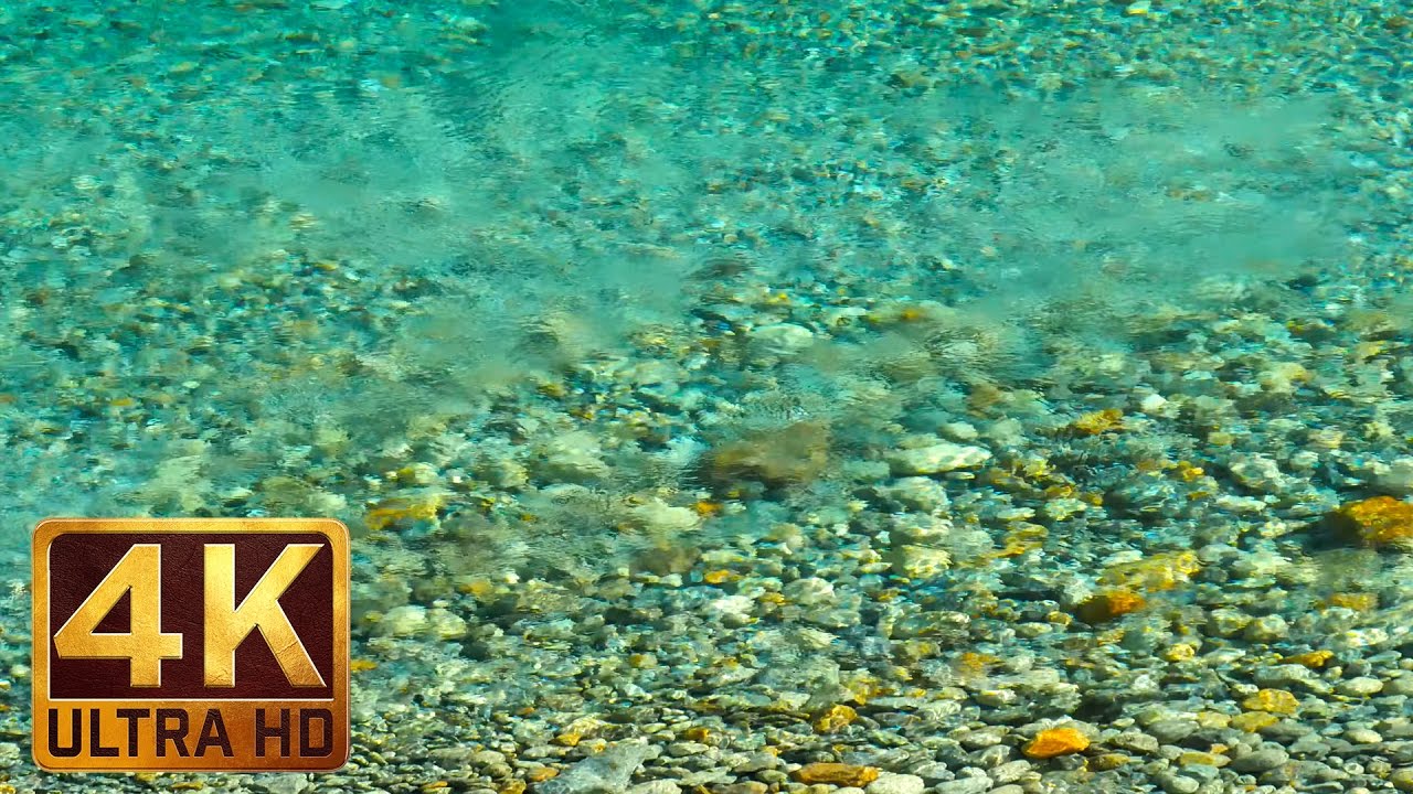 4K (Ultra HD) WATER - Relaxing River Scenery with Relaxing Sounds ...