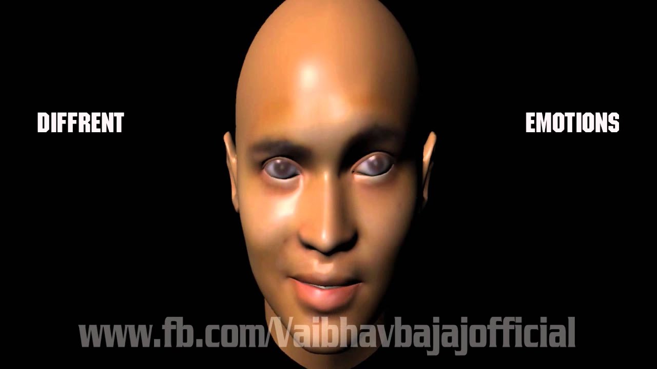 3D Maya Face Animation ( Diffrent Emotions ) - YouTube
