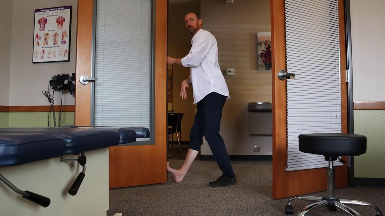 Gastroc Stretch and Gastroc Massage - YouTube