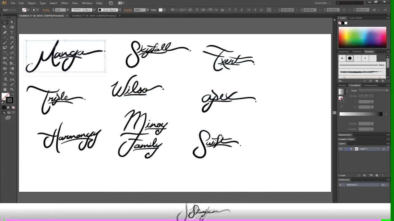 Autograph Sharki | Signature Speedart - YouTube