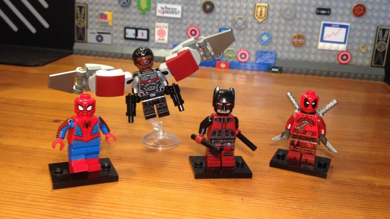 Lego Marvel Custom Daredevil, Deadpool, & Falcon - YouTube