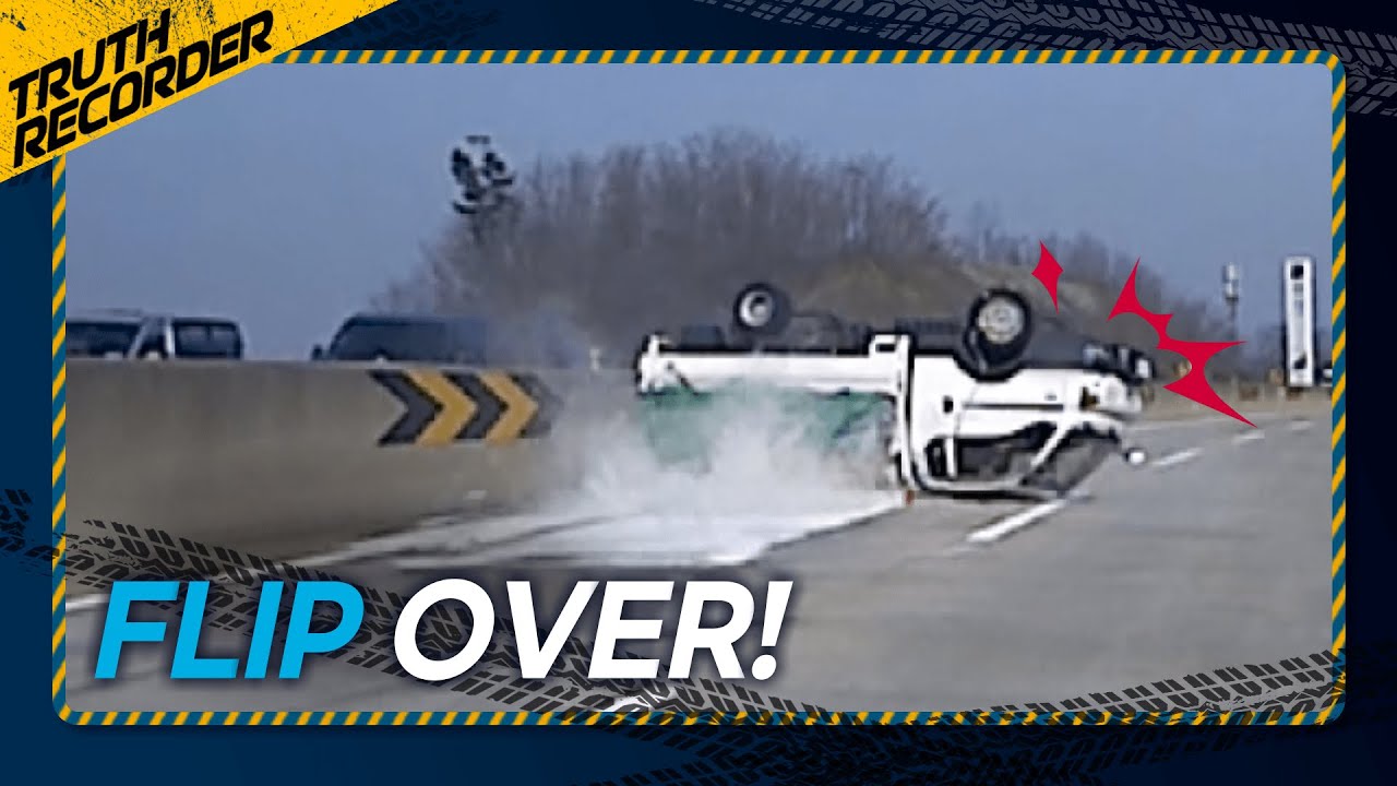 You Crossed the Line! | Car Crashes - Rollover & Crossing Over ...