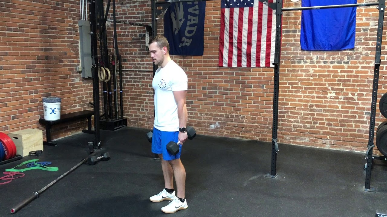 Dual Dumbbell Deadlift - YouTube