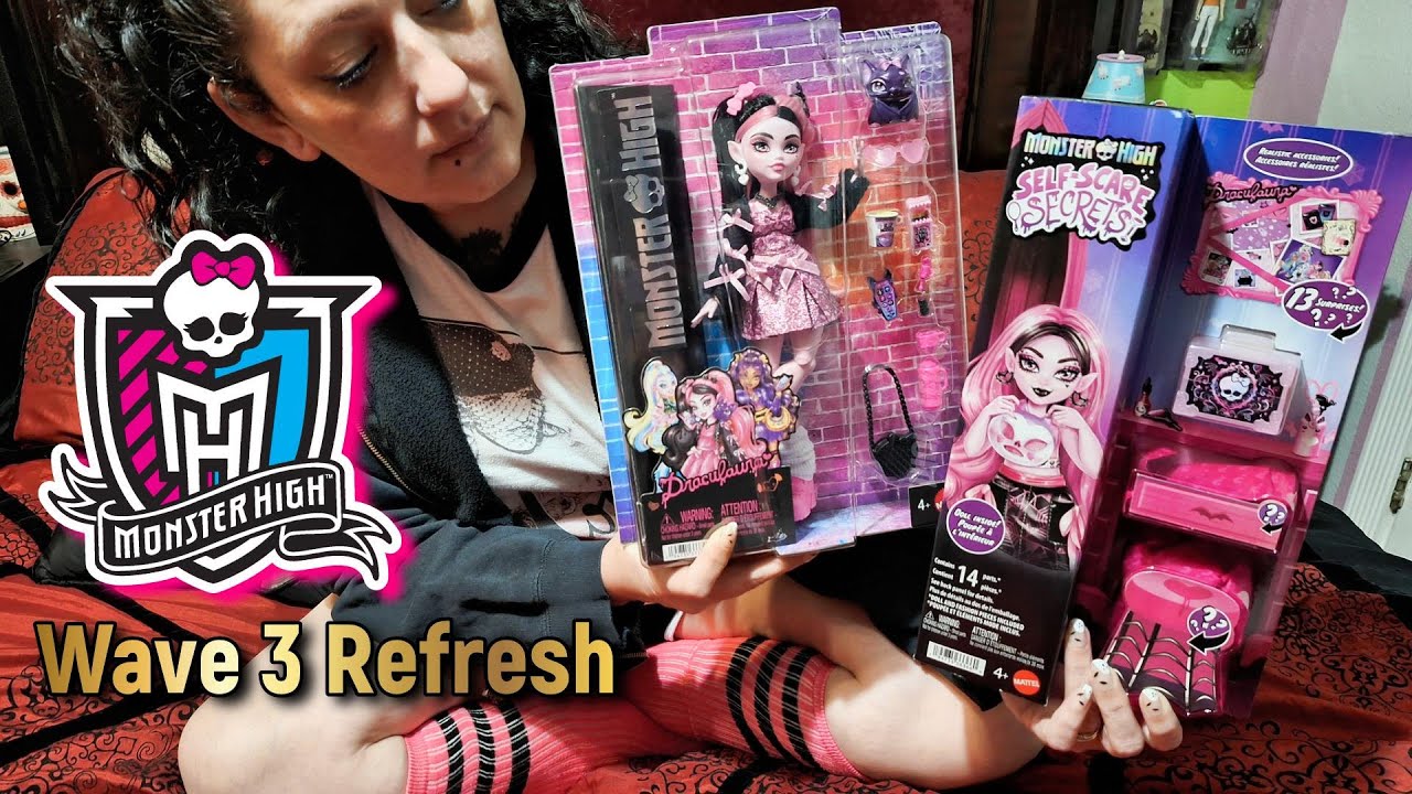 NEW Monster High Draculaura Wave 3 Refresh G3 Doll 2026 Unboxing ...