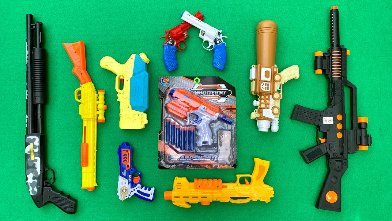 UNBOXING New Toy Gun LG4Gun, Shotgun Watergun Cowboy Pistol Robot Gun ...