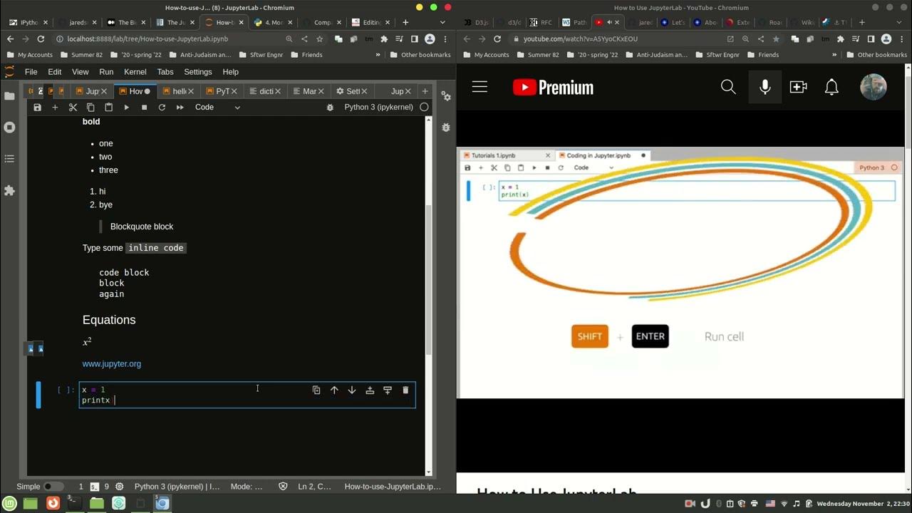How to use Jupyter Lab notebooks, Part 1 - YouTube