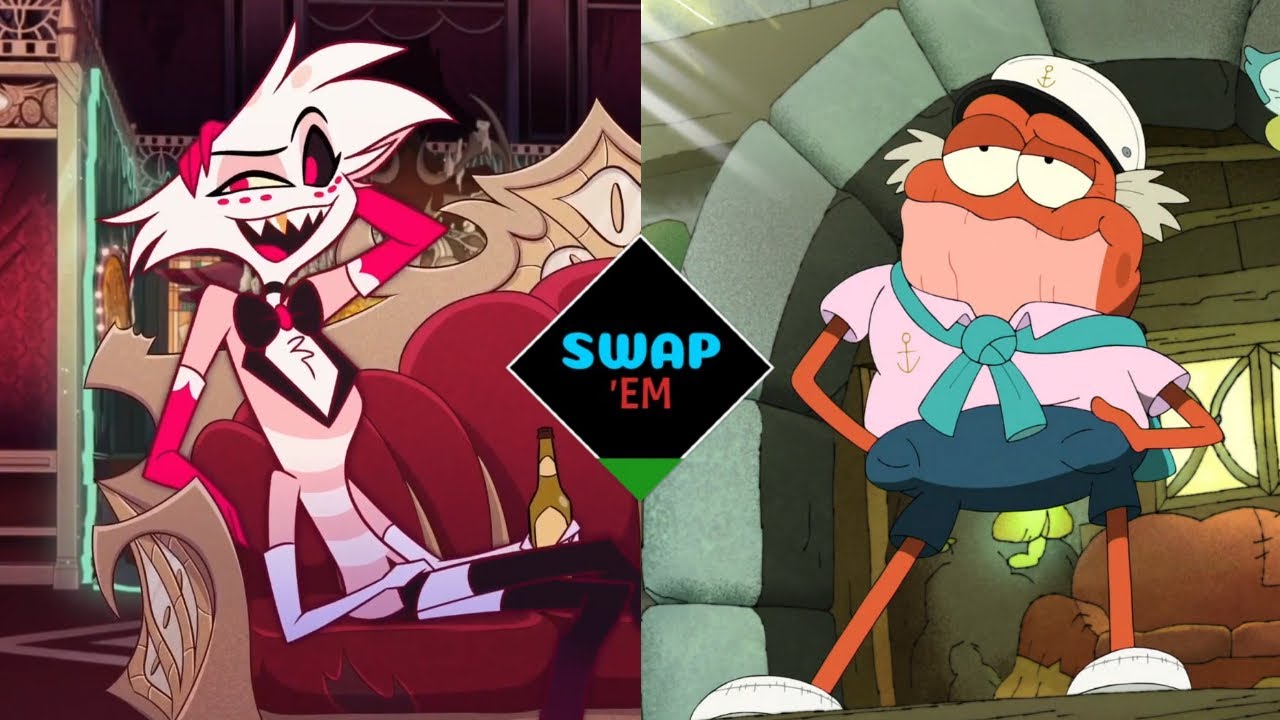 ANGEL DUST & HOP POP VOICE SWAP | Hazbin Hotel/Amphibia - YouTube