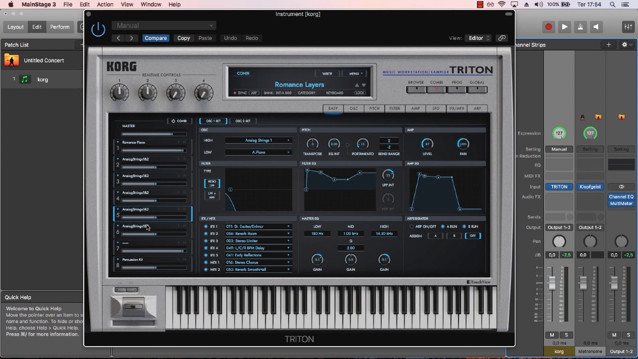 Conhecendo as funções do VST korg triton - YouTube