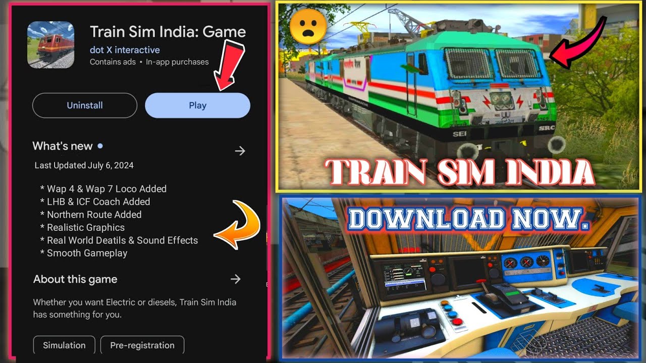 Train Sim India Released On Play Store | Alpha Update | Final Release ...