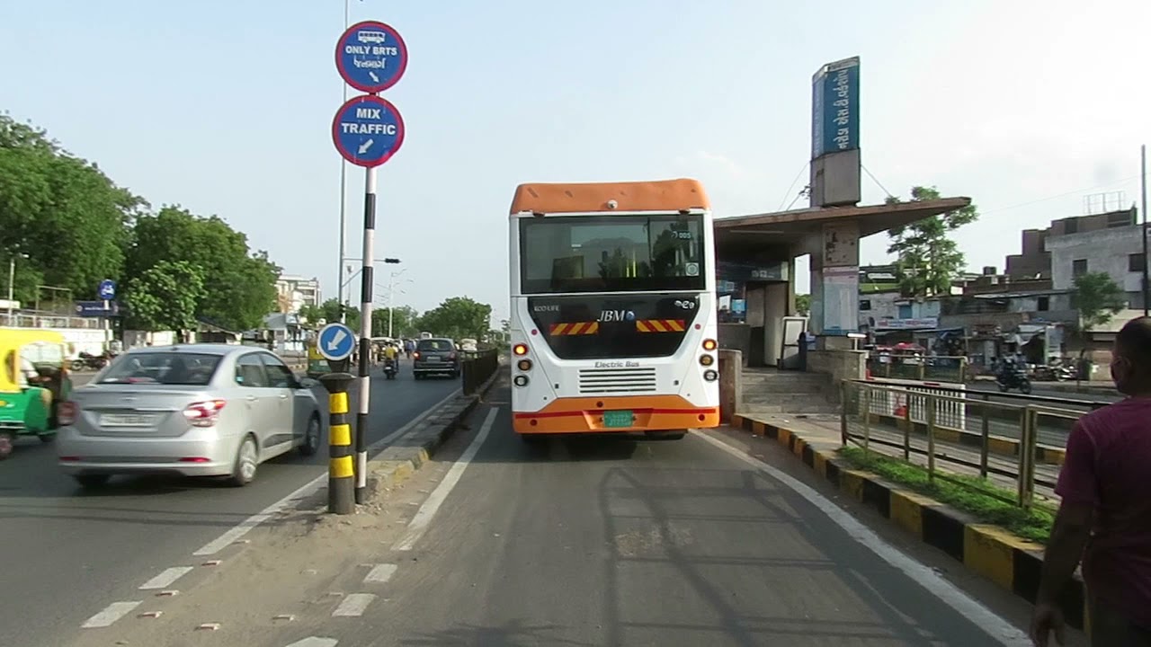 BRAND NEW MINI ELECTRIC BUS BY BRTS AHMEDABAD ||AHMEDABAD #BRTS # ...