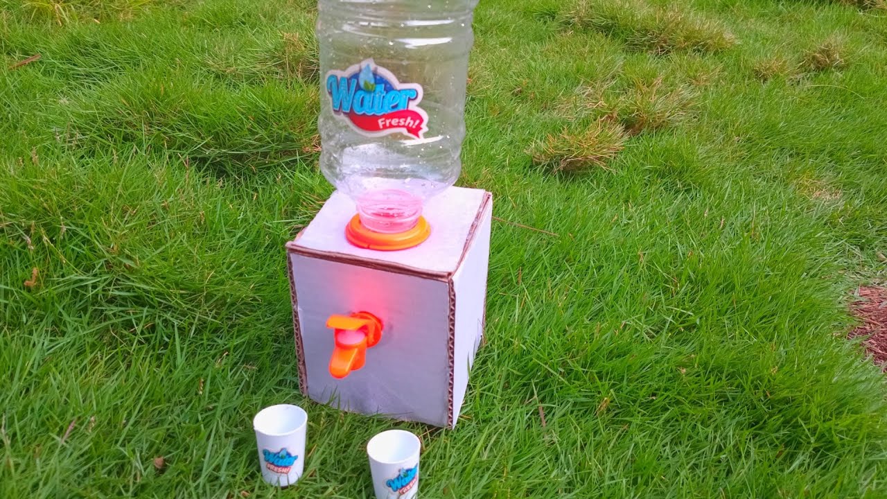 How to Make Water Dispenser Form Cardboard | DIY Water Dispenser at ...
