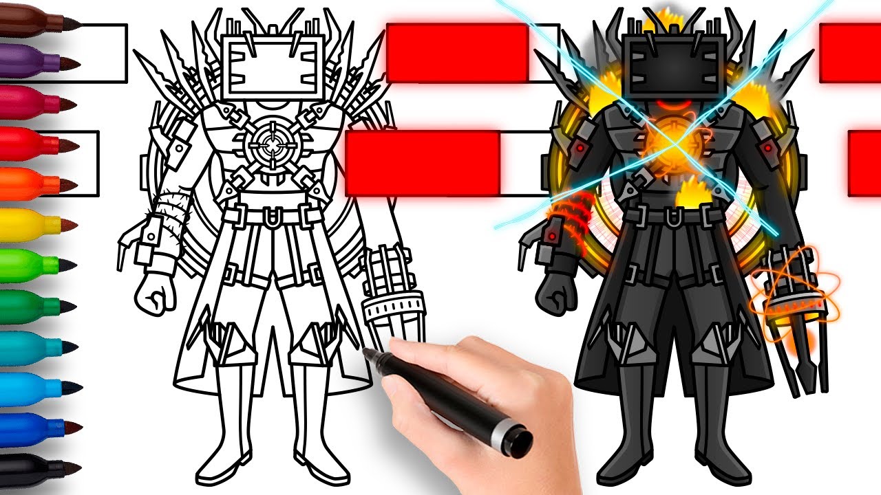 HOW TO DRAW NEW UPGRADED WATCHMAN OF DOOM | Skibidi Toilet 79 (Part 2 ...
