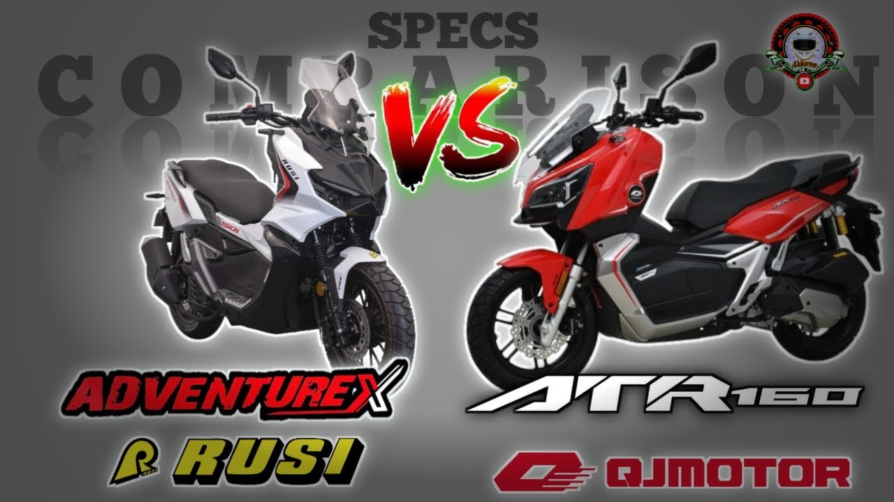 RUSI ADVENTURE X 150i vs QJMOTOR ATR 160 SPECS COMPARISON - YouTube