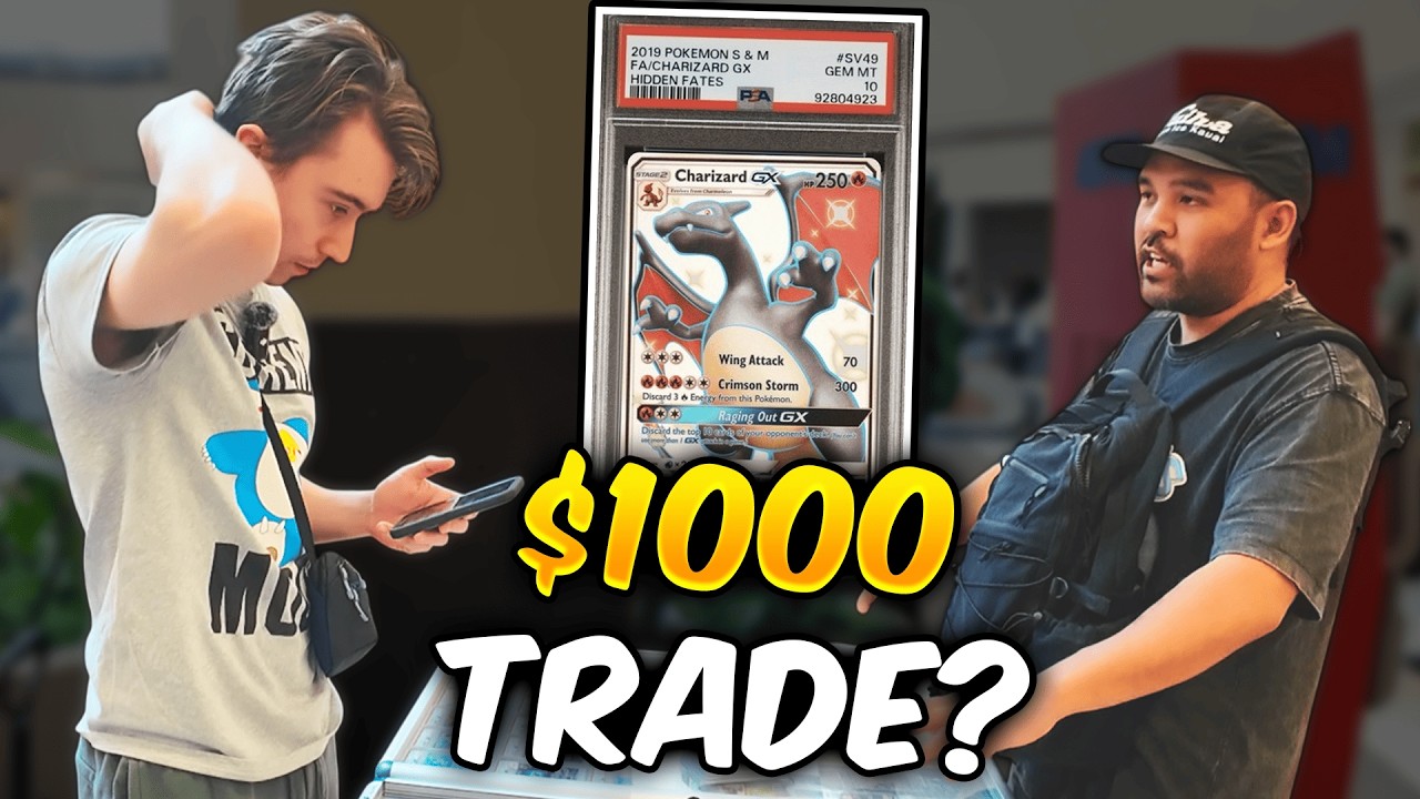 $1000 TRADE?! My 1st Pokemon Vendor POV - YouTube