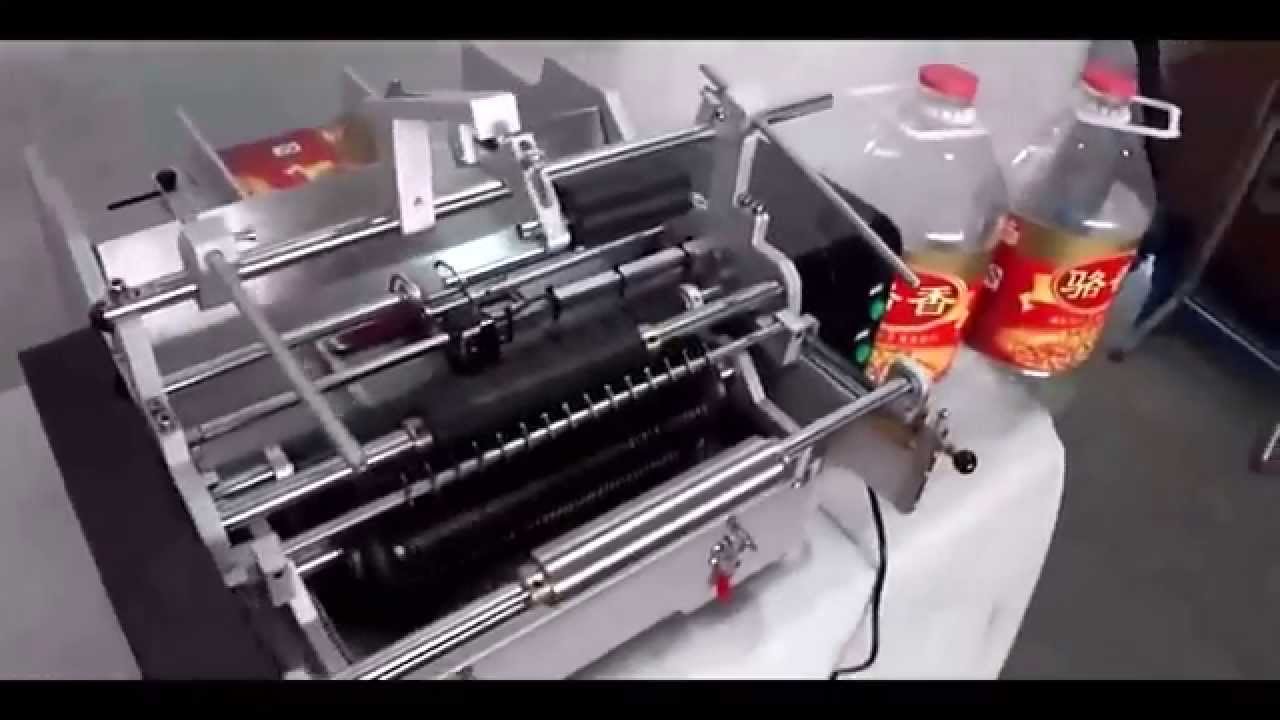 Glue Labeling Machine ,Semi-Auto Paste Labeling Machine - YouTube