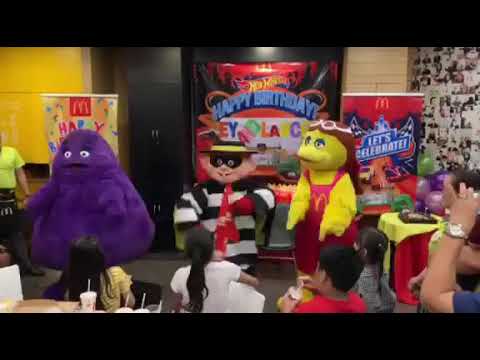 Ey and Lanz Birthday Celebration @ McDonald's ️ The Dancing Mascots ...