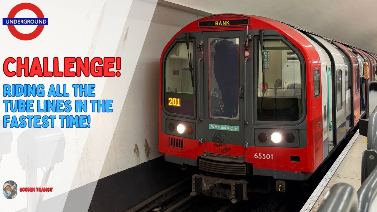 [CHALLENGE] Riding ALL the Tube Lines in the FASTEST time! - YouTube